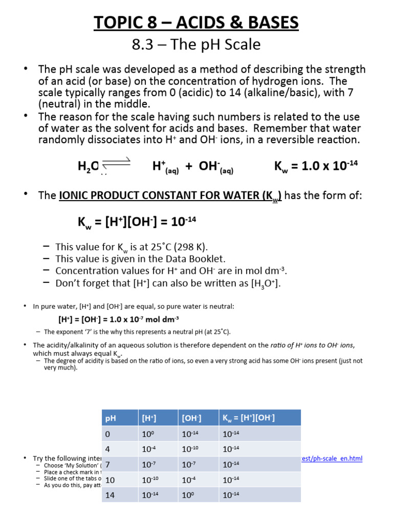 IBCHEM-Lesson8 3 | PDF | Ph | Hydroxide