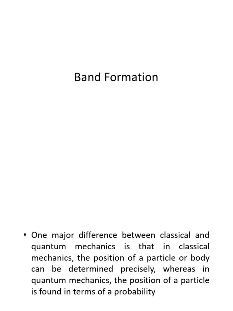 Band Formation | PDF | Energy Level | Atoms