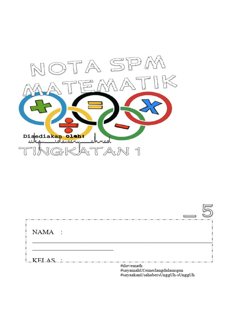 Nota Matematik SPM 2024 | PDF