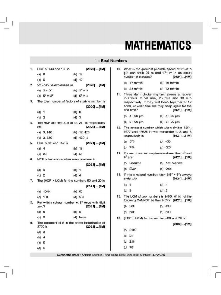 Class 10 MATHS SUMMER HW | PDF