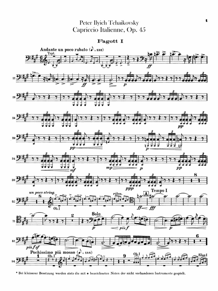 IMSLP41272 PMLP03588 Tchaikovsky Op45.Bassoon | PDF