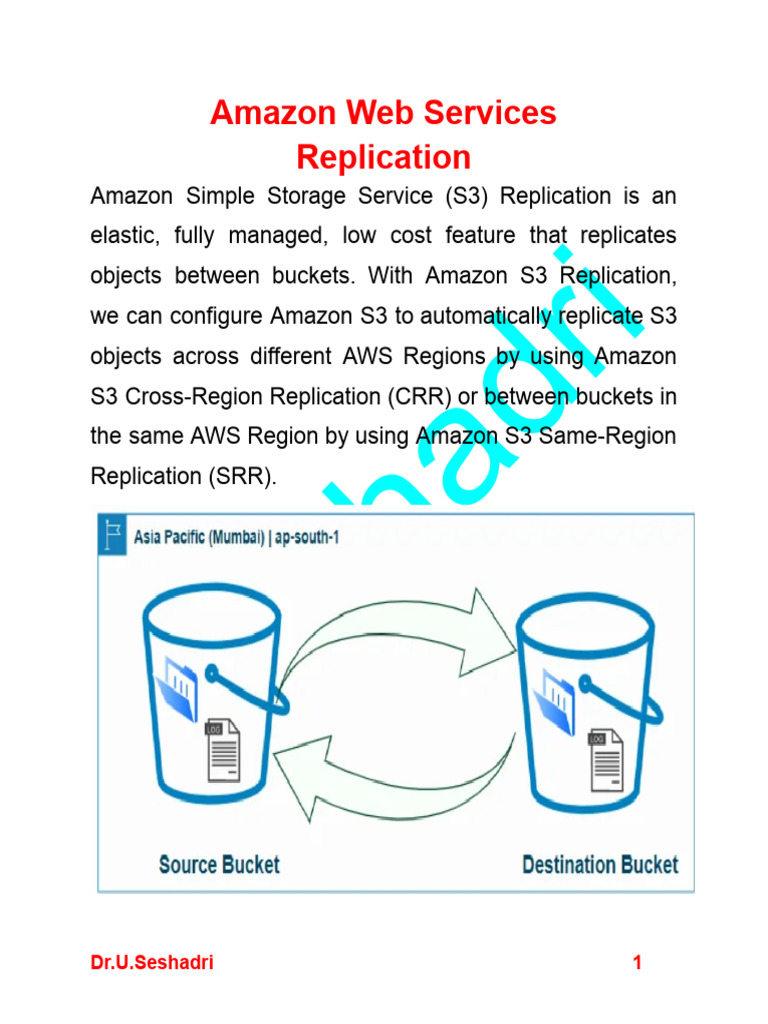 AWS - S3 - Replication | PDF | Amazon Web Services | Software