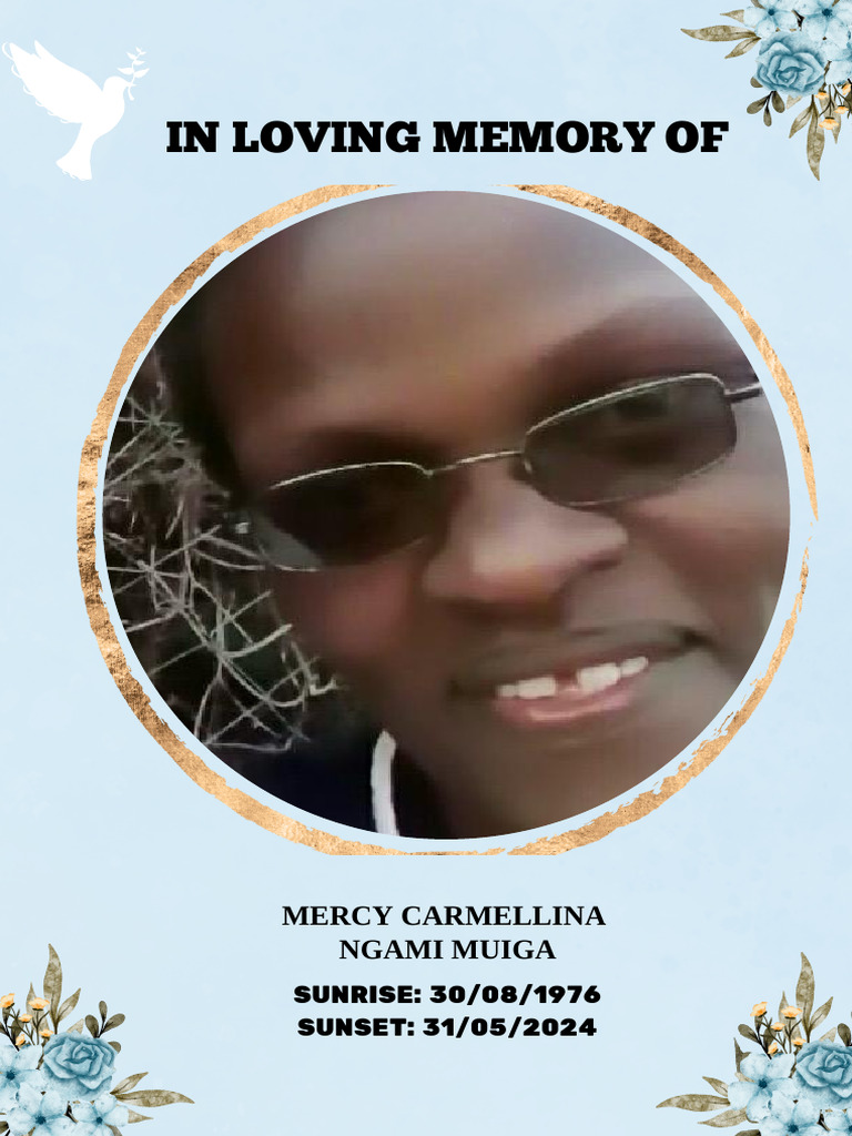 Eulogy for Mercy Carmellina Ngami | PDF | Love | Psychology