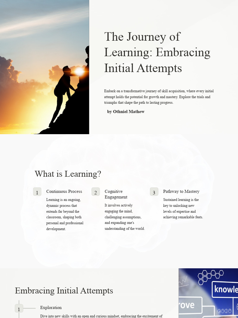 The Journey of Learning Embracing Initial Attempts | PDF | Mindset ...