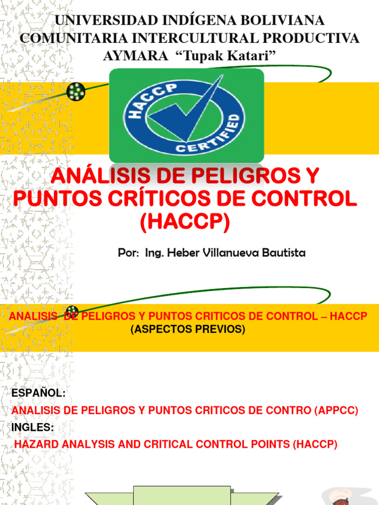 Tema 4 Haccp-1 | PDF | Análisis de Riesgo y Puntos Críticos de Control | Calidad