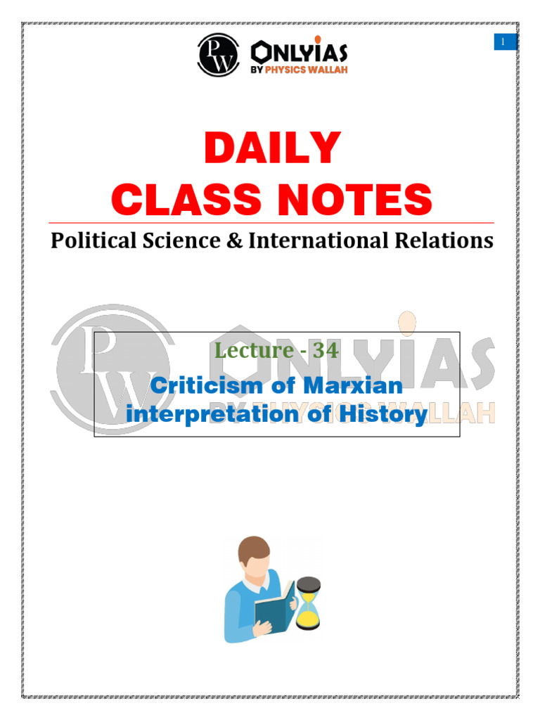 L34 - PSIR English - Shakeeba Khatoon PDF | PDF | Marxism | Karl Marx