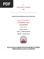 Aktu Mini Project Guidelines 2025 For MBA | PDF