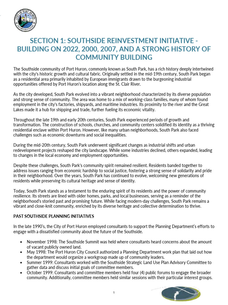 Proposed Port Huron NIA Development and TIF Plan | PDF | Zoning ...