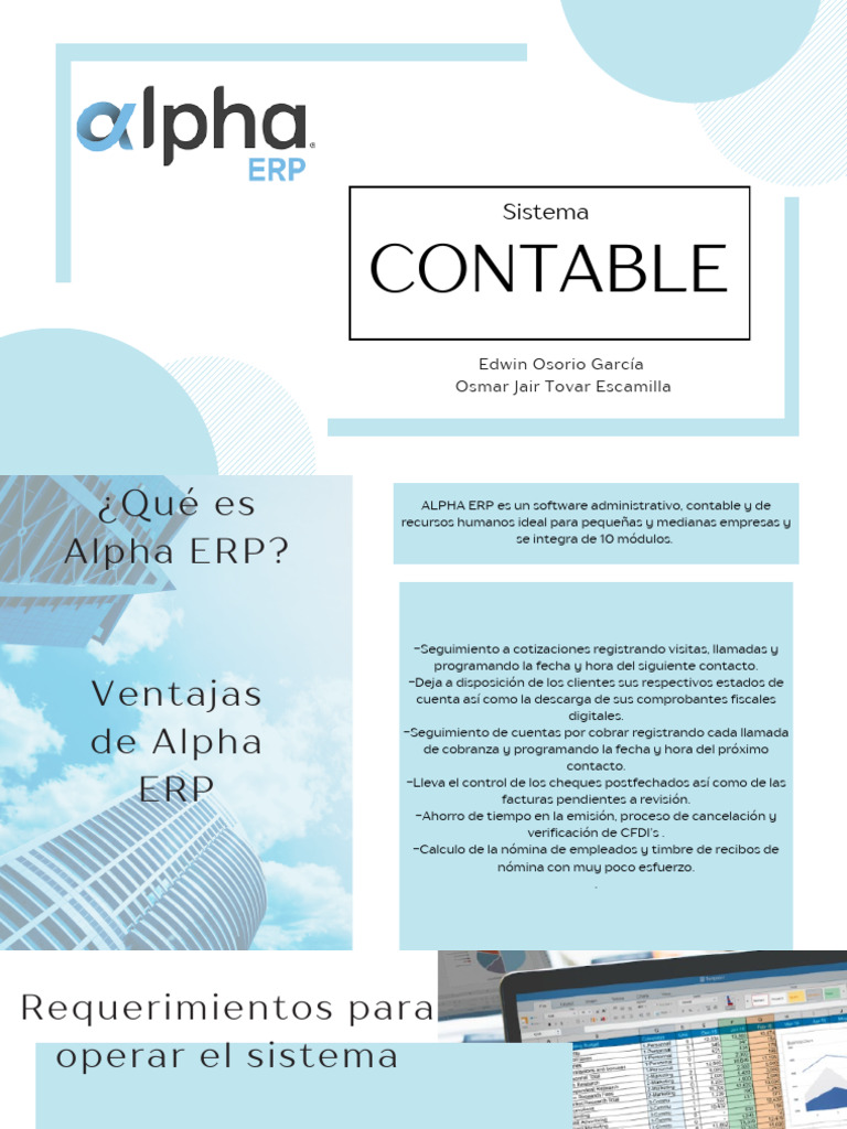 Alpha Erp | PDF | Planificación de recursos empresariales | Contabilidad