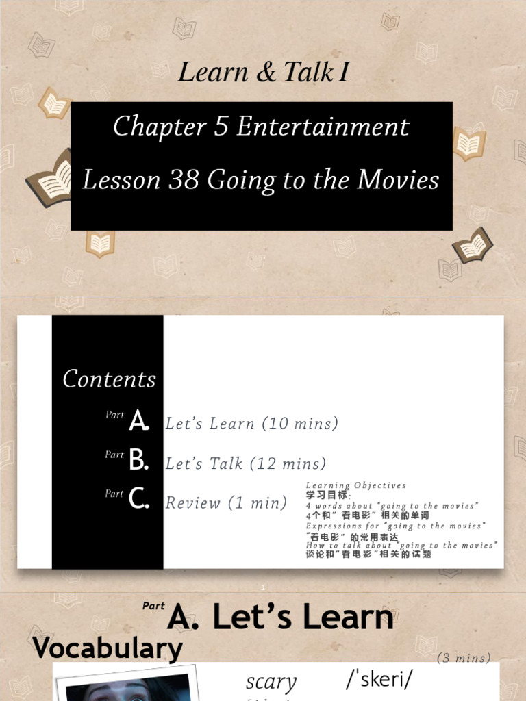 TE Lesson 38 Going To The Movies | PDF | Behavior Modification | Human ...