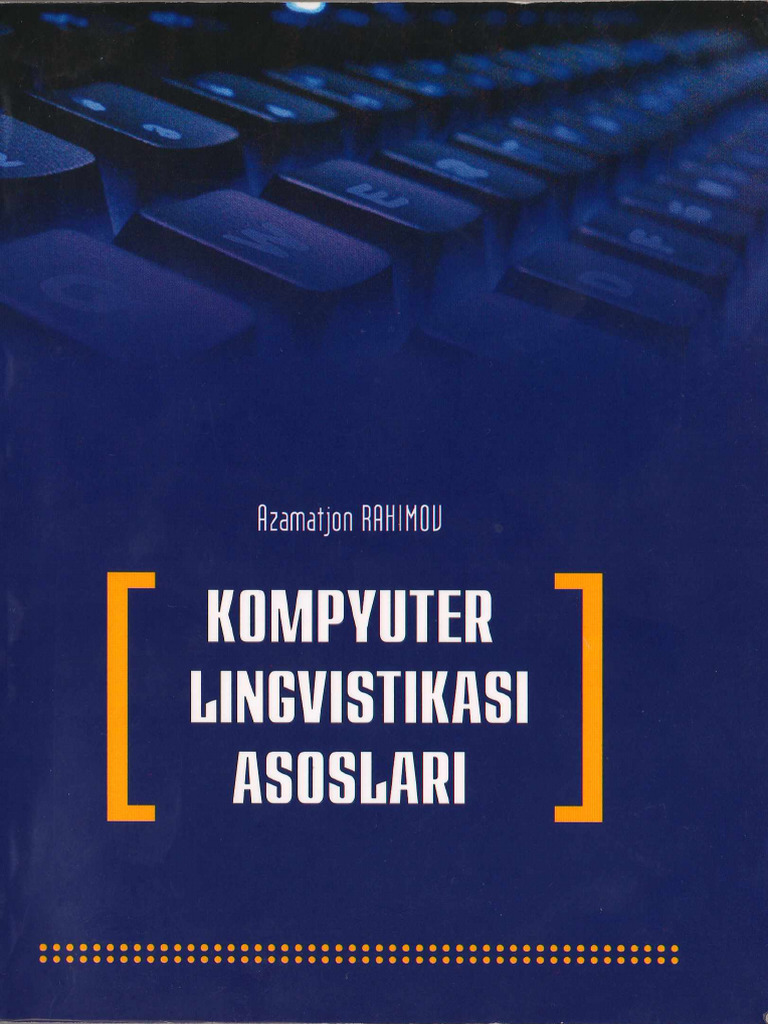 Kompyuter Lingvistikasi. A.rahimov | PDF