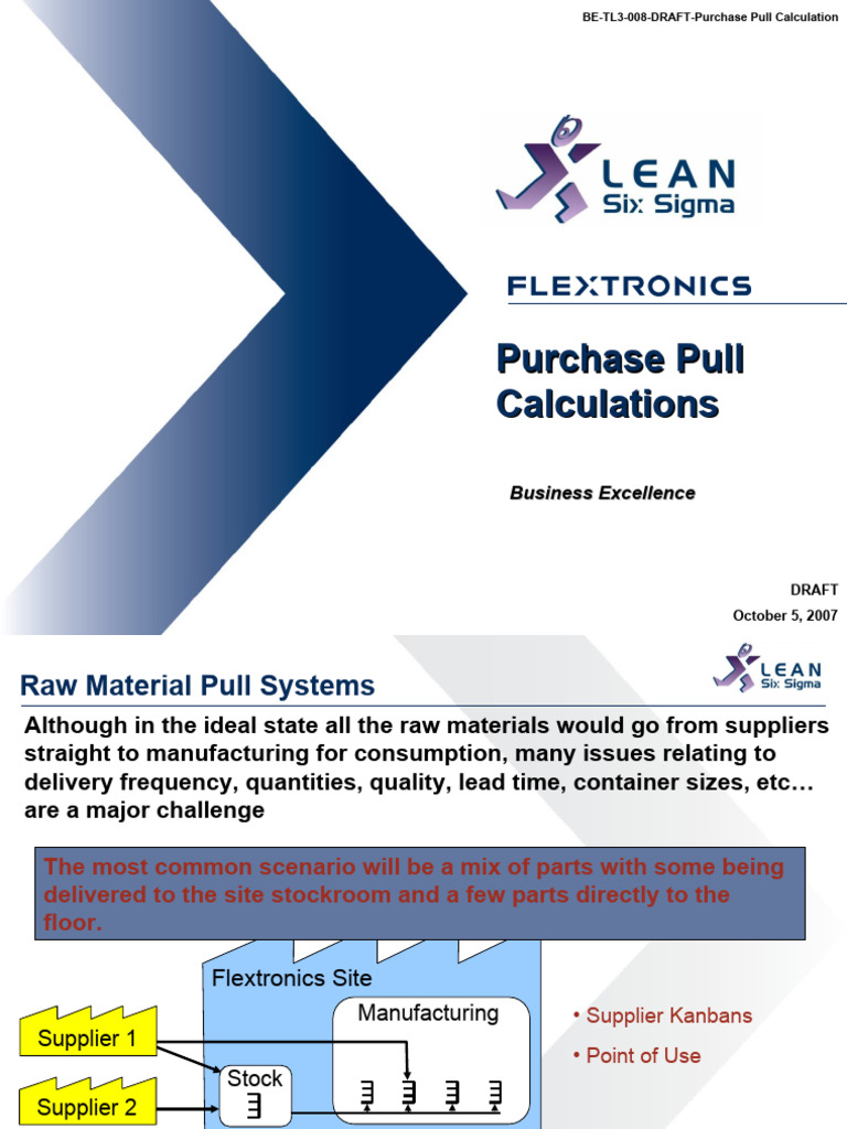 Flextronics Purchase Pull Calculations | PDF | Supply Chain Management ...