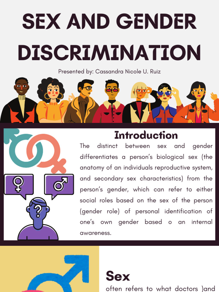 Ss 1d PPT Sex and Gender Discrimination | PDF | Gender Studies | Gender