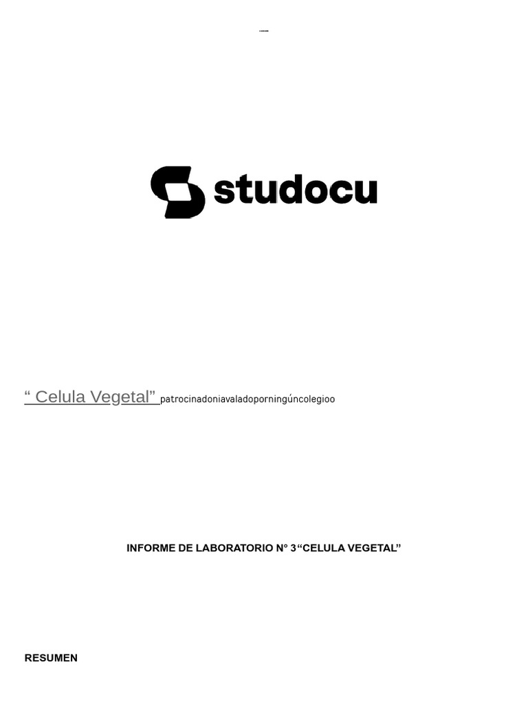 Vegetal-Informe - Docx 20240509 235543 0000 | PDF | Cloroplasto | Plantas