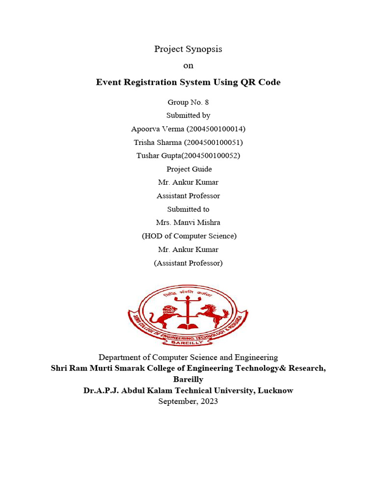 Project Synopsis event | PDF | World Wide Web | Internet & Web