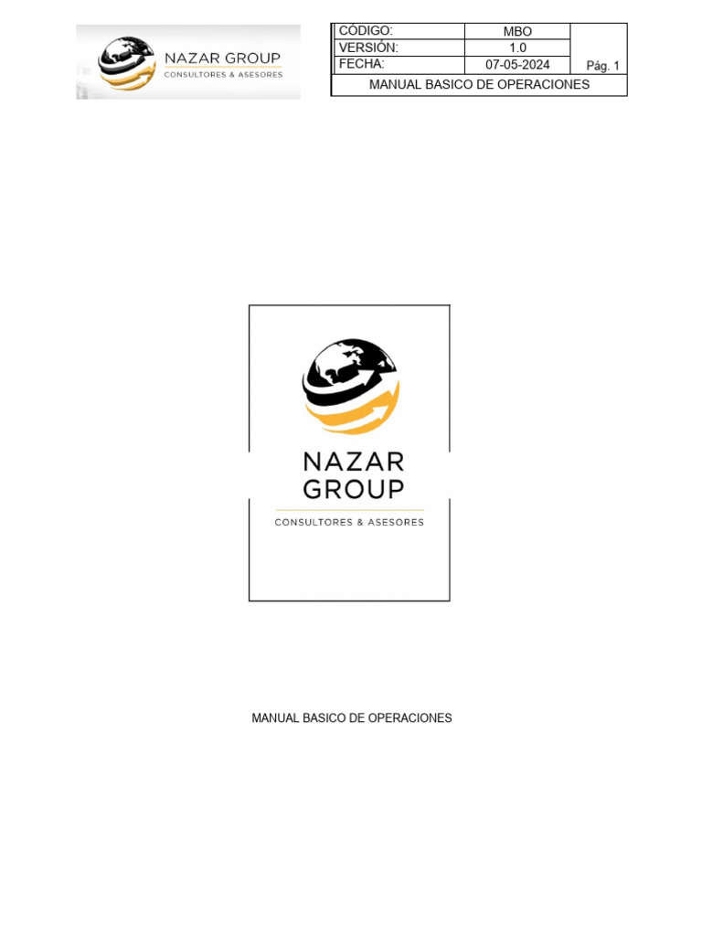 Mbo Nazar Group V-1.0 | PDF | Logística | Cadena de suministro