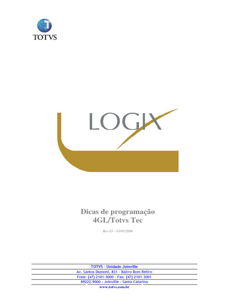Dicas Programacao 4GL-Totvstec | PDF | SQL | Transação em base de dados