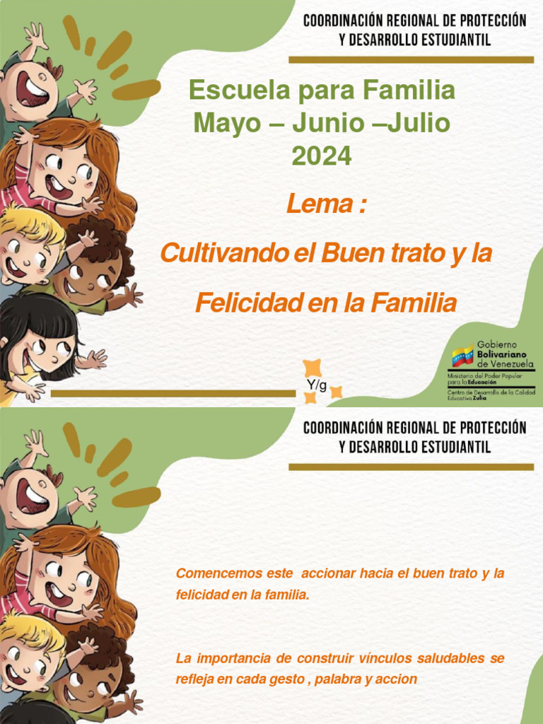 LEMA_DE_ESCUELA_PARA_FAMILIA_2020-2024 | Descargar gratis PDF | Las emociones | Felicidad
