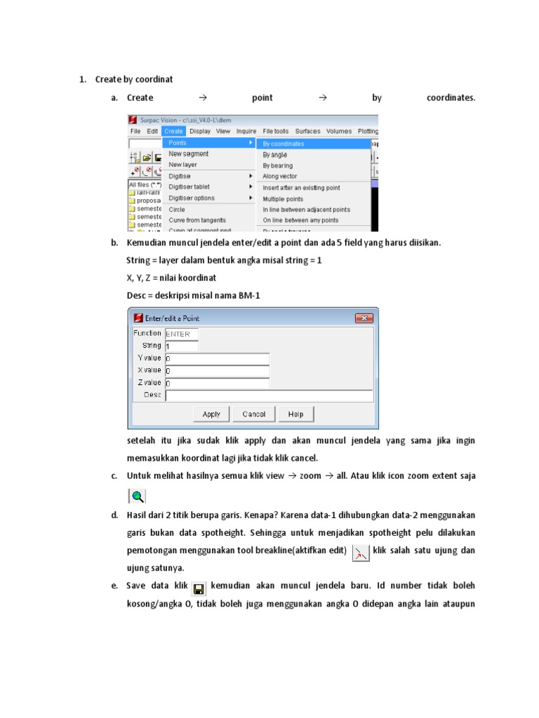 Praktek 2 Surpac Vision v4 Adi | PDF