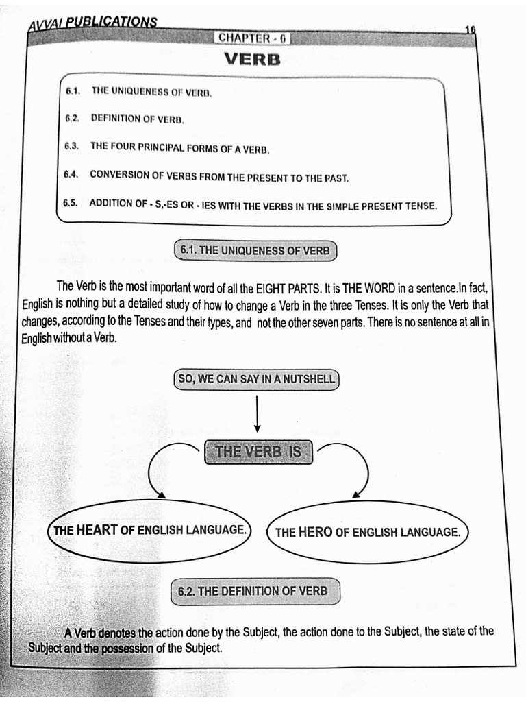The Four Functions of A Verb | PDF