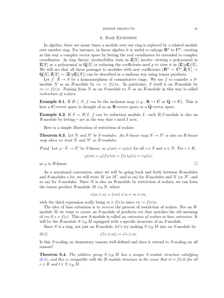 tensorprodofdifferentmodules | PDF | Module (Mathematics) | Field (Mathematics)