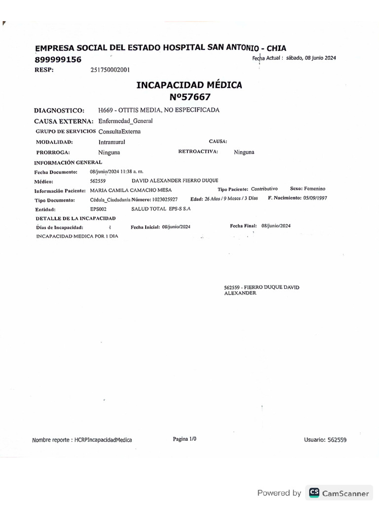 Maria Camacho - 8 Junio | PDF