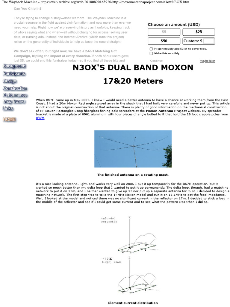 Dual Band Moxon | PDF | Antenna (Radio) | Capacitor