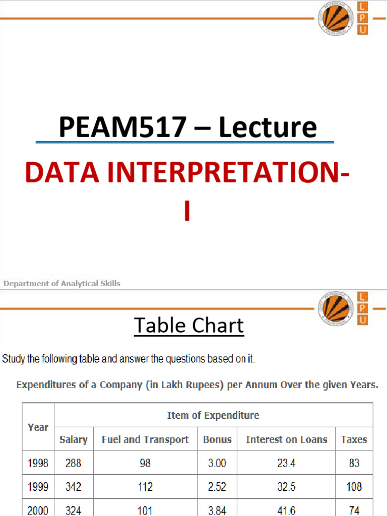 8 Data Interpretation | PDF