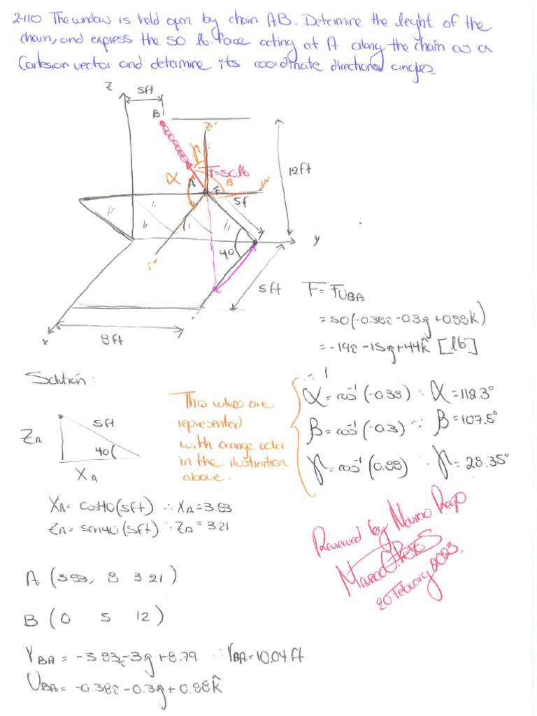 Hibbeler - Engineering Mechanics Statics - Chapter - 2 - P2.110 | PDF