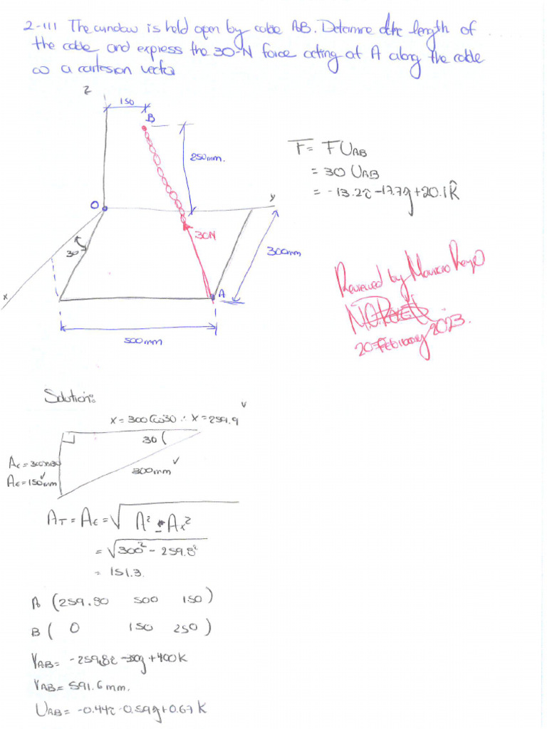 Hibbeler - Engineering Mechanics Statics - Chapter - 2 - P2.111 | PDF