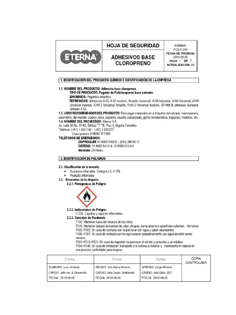 Ficha Tecnica Pegante Axw | PDF