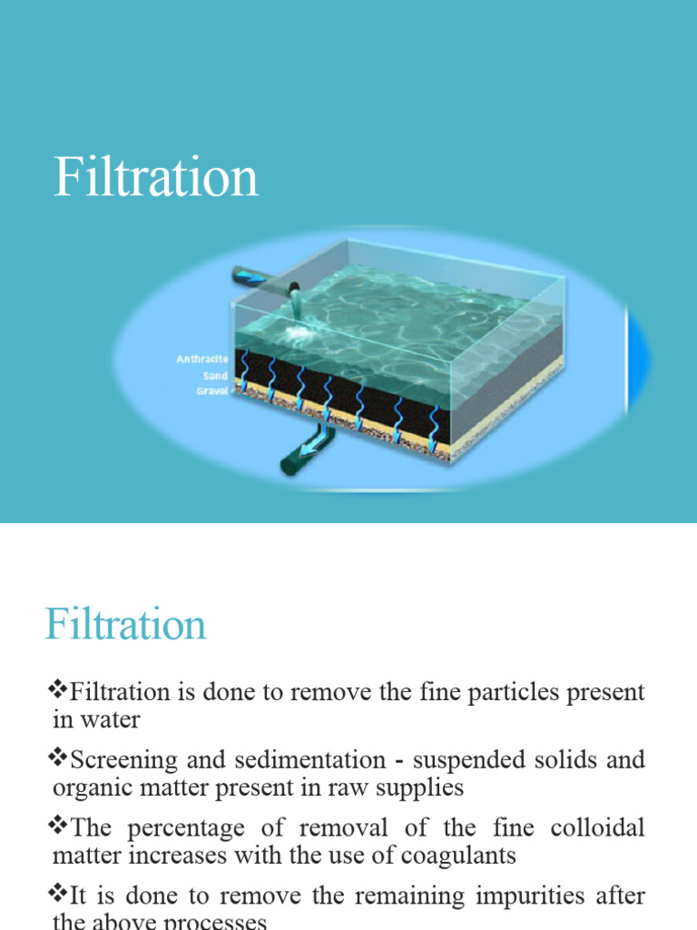 Filtration | PDF | Filtration | Water Purification