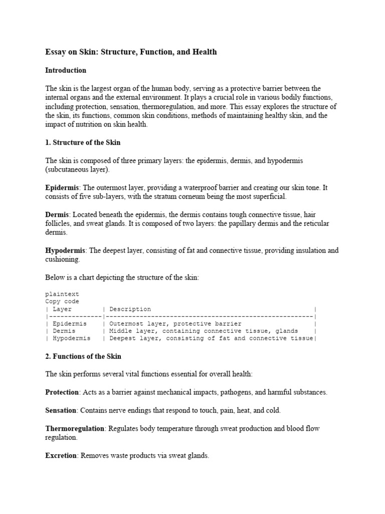 skin | PDF | Skin | Epidermis