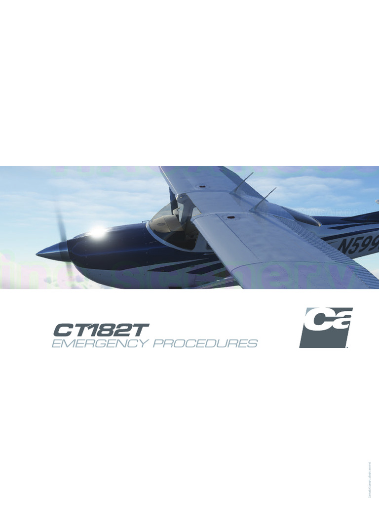 CT182T Emergency Procedures | PDF | Flap (Aeronautics) | Throttle