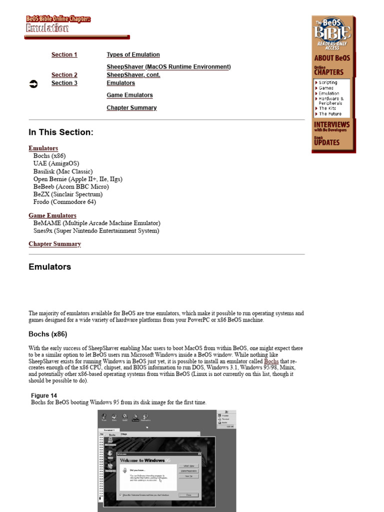 BeOS Bible - Emulation 3 | PDF | Emulator | Operating System