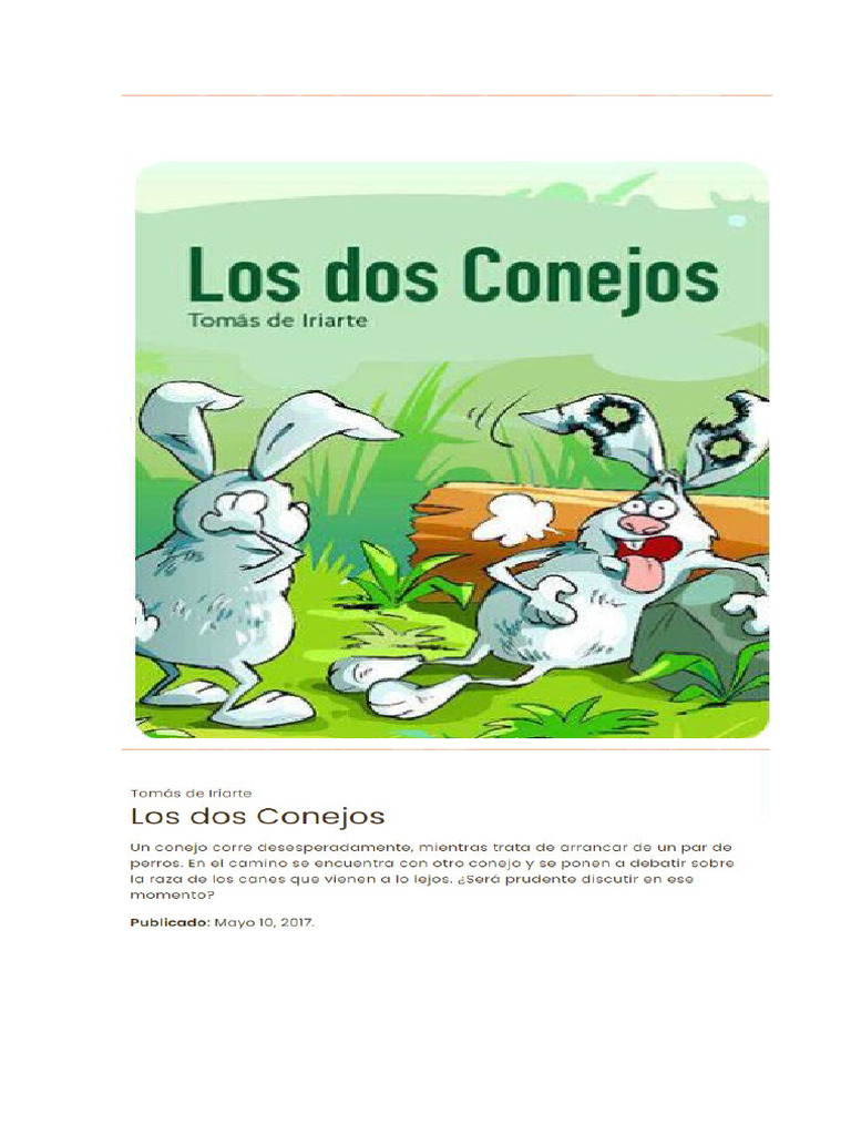 Historia Del Conejo Pdf