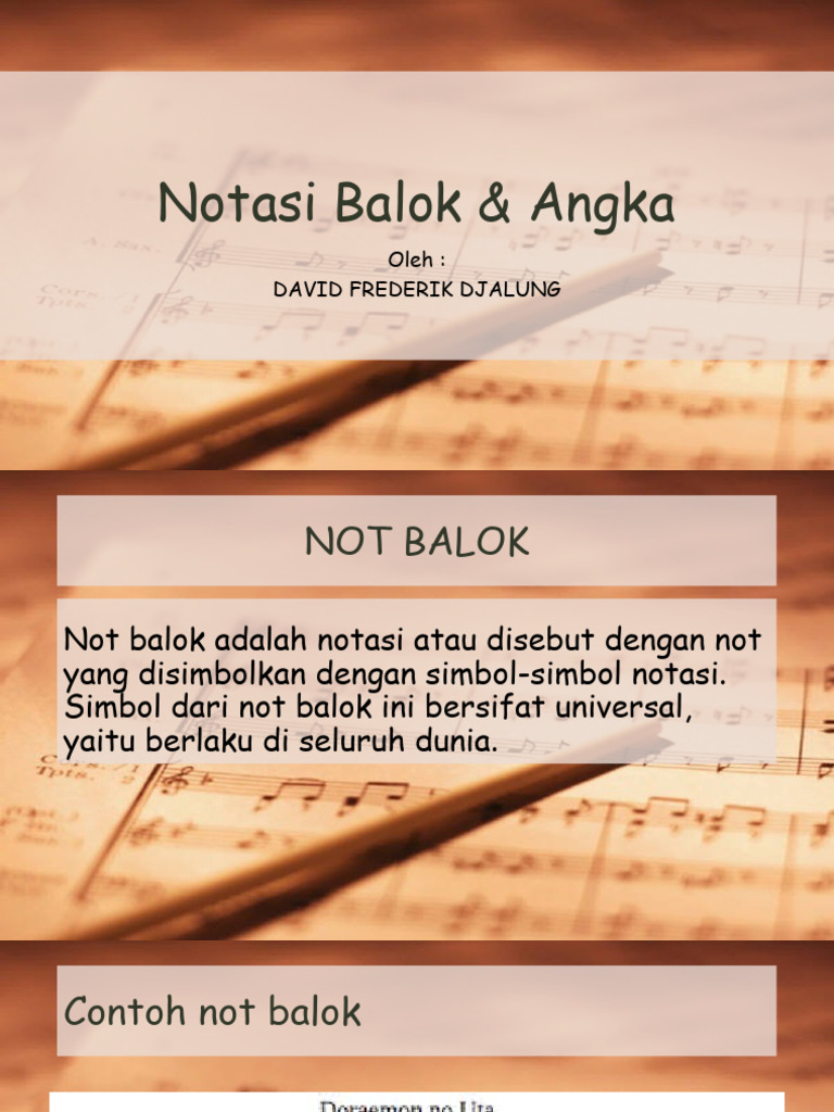 Notasi Balok & Angka | PDF
