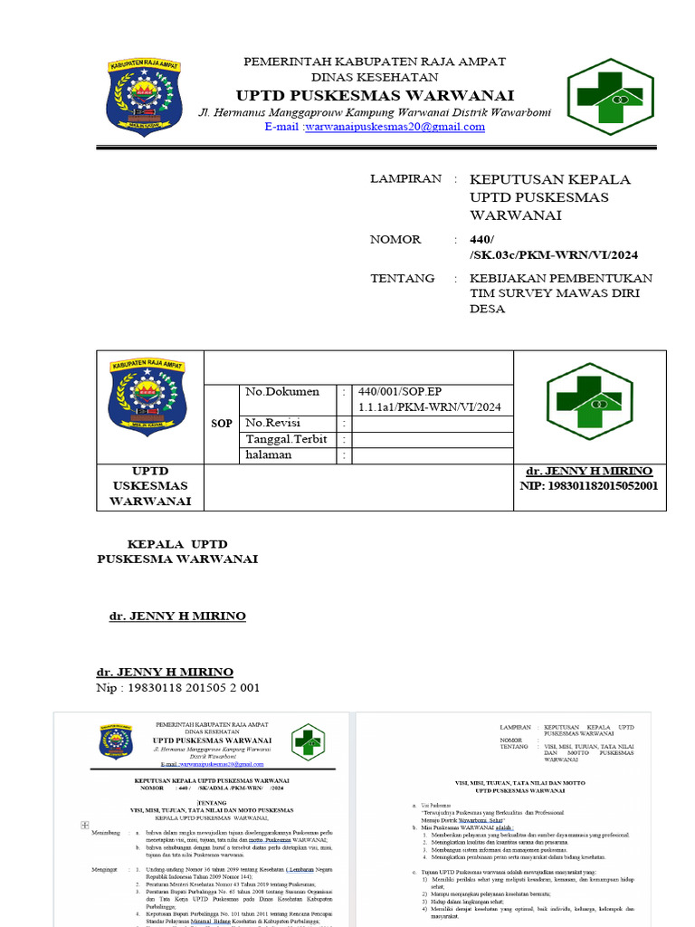 Contoh Kopsurat Dan Sop Serta TTD - 095605 | PDF