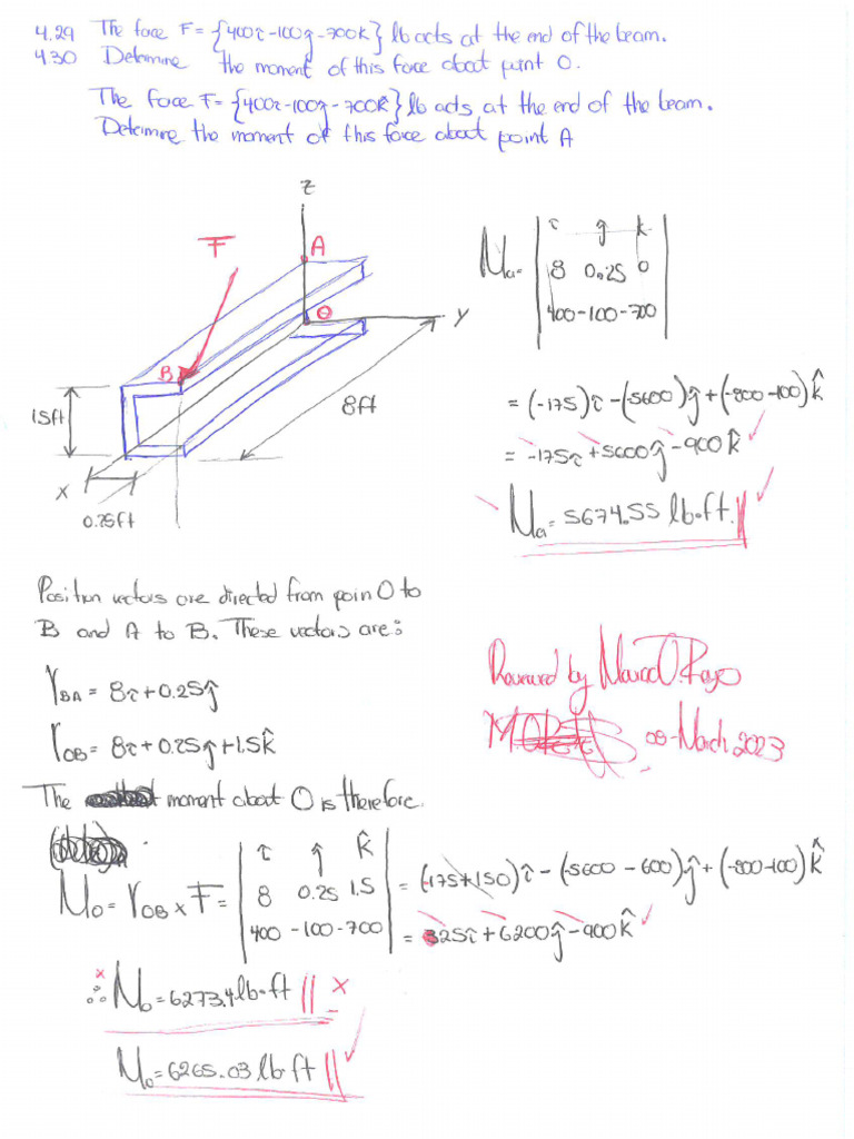 Hibbeler Engineering Mechanics Statics Chapter 4 P4.29 | PDF