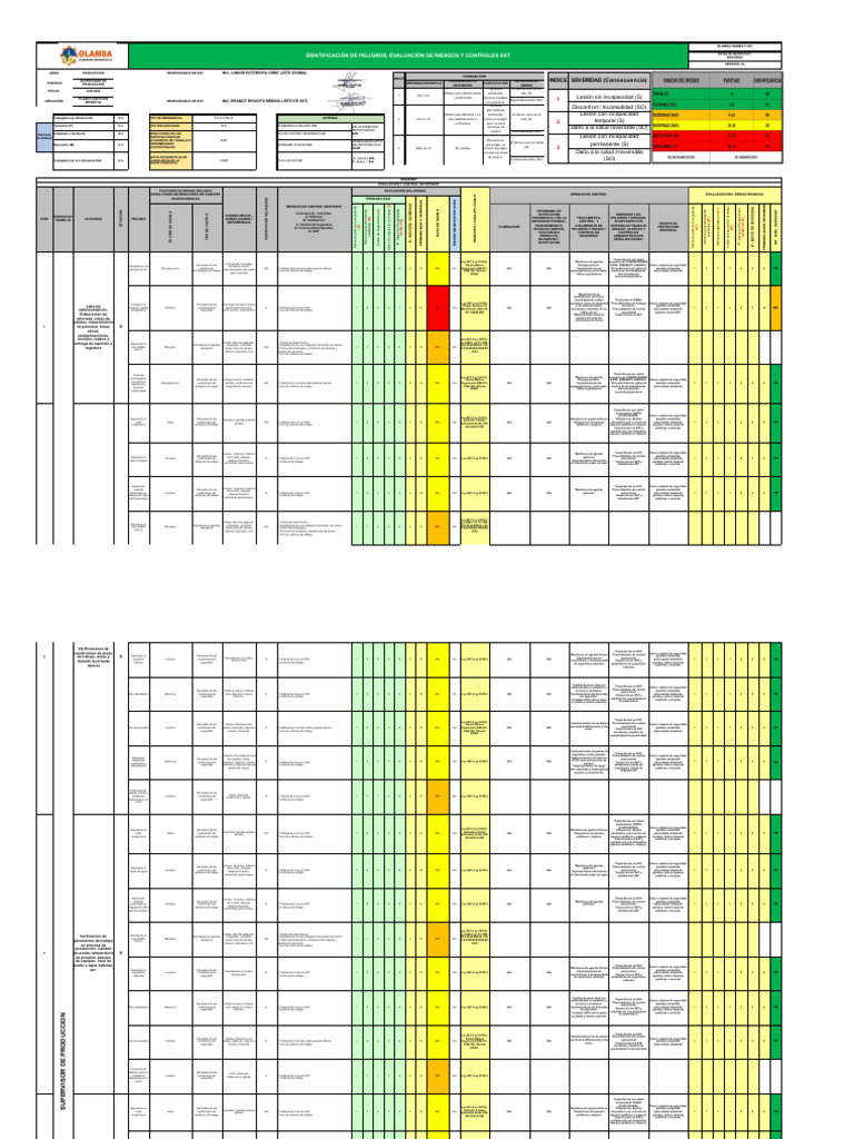 09 Supervisor de Produccion - 60-2024 - BRM | PDF | Riesgo | Medicina CLINICA