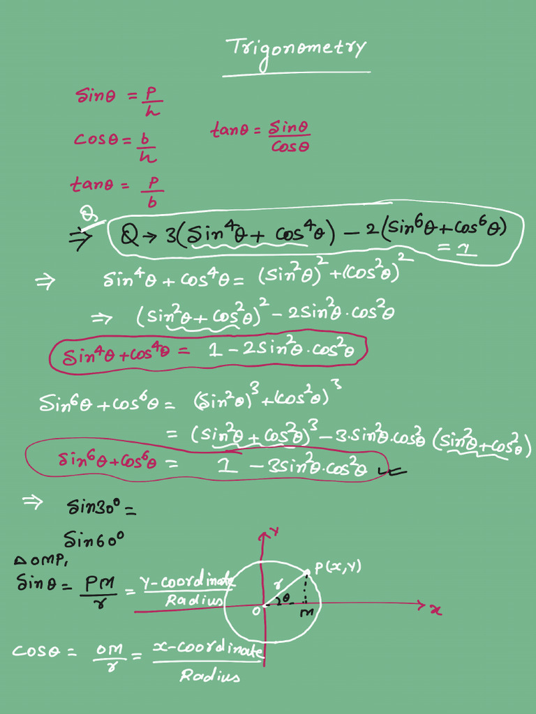 Trigonometic Function - 230722 - 190953 (1) 1 | PDF