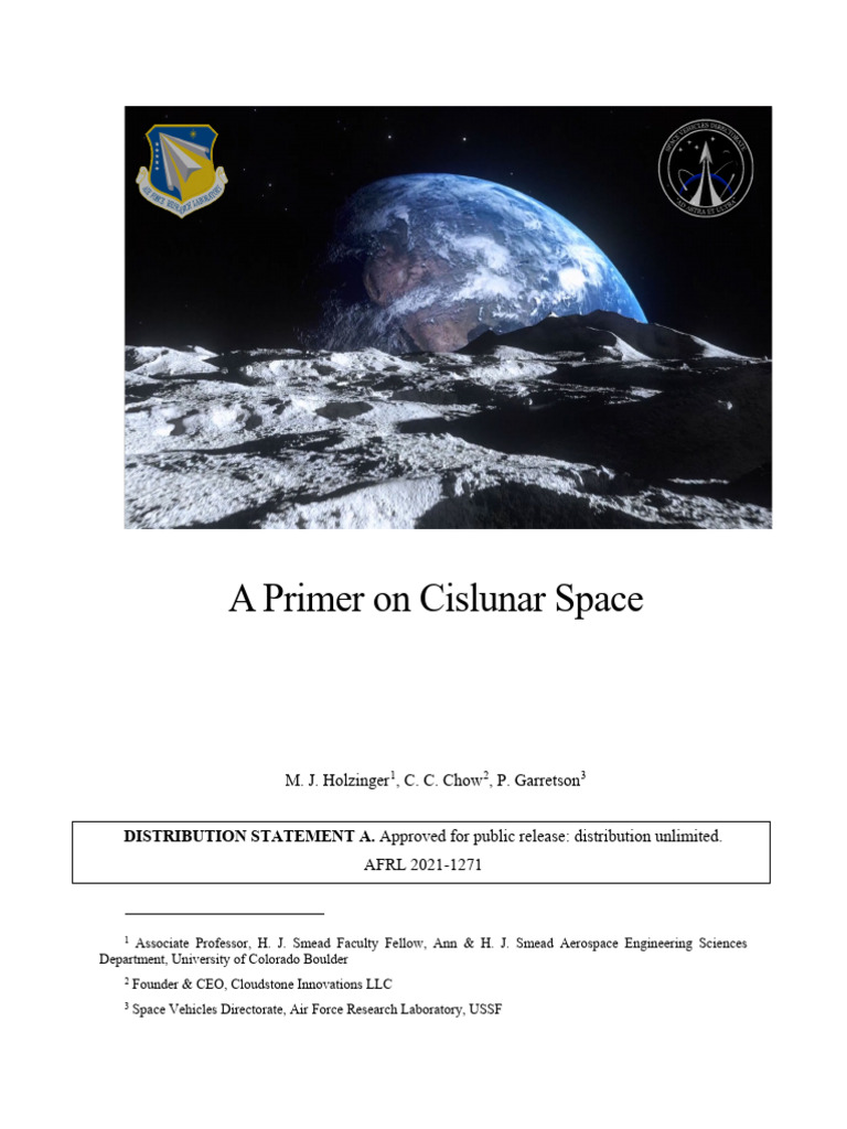 Understanding Cislunar Space Dynamics | PDF | Orbit | Moon