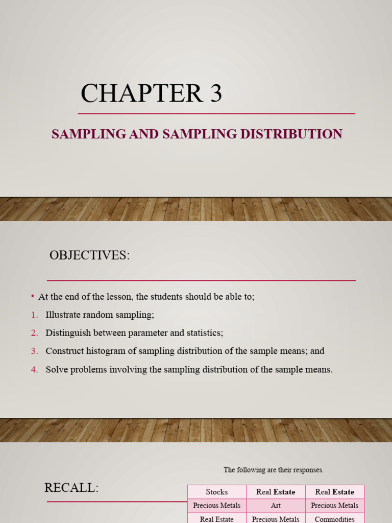 Sampling Sampling Distribution 2 | PDF | Probability Distribution | Mean