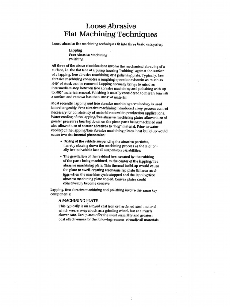 Lapping Process Pdf