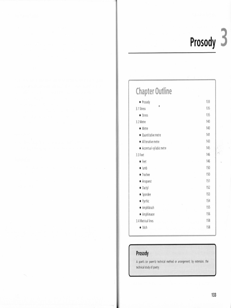 2 Prosody | PDF | Metre (Poetry) | Poetry