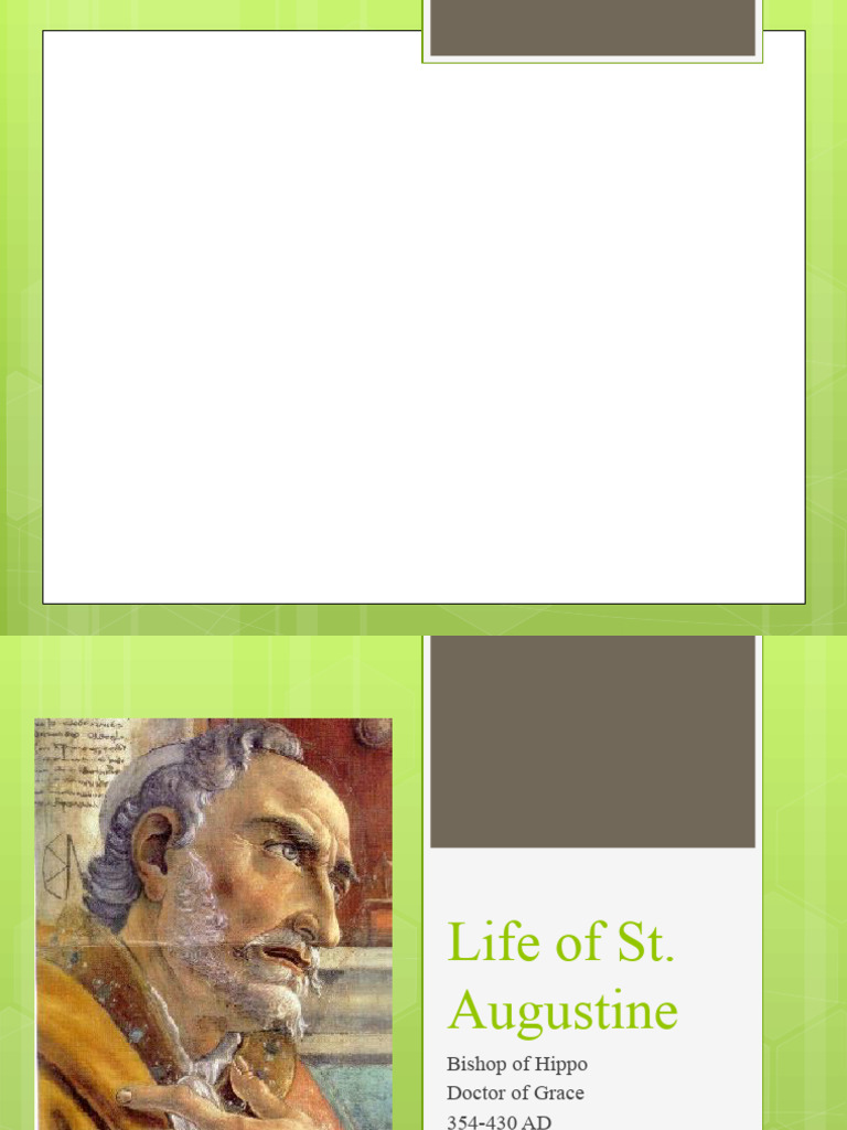 Life and Legacy of St. Augustine | PDF | Augustine Of Hippo ...