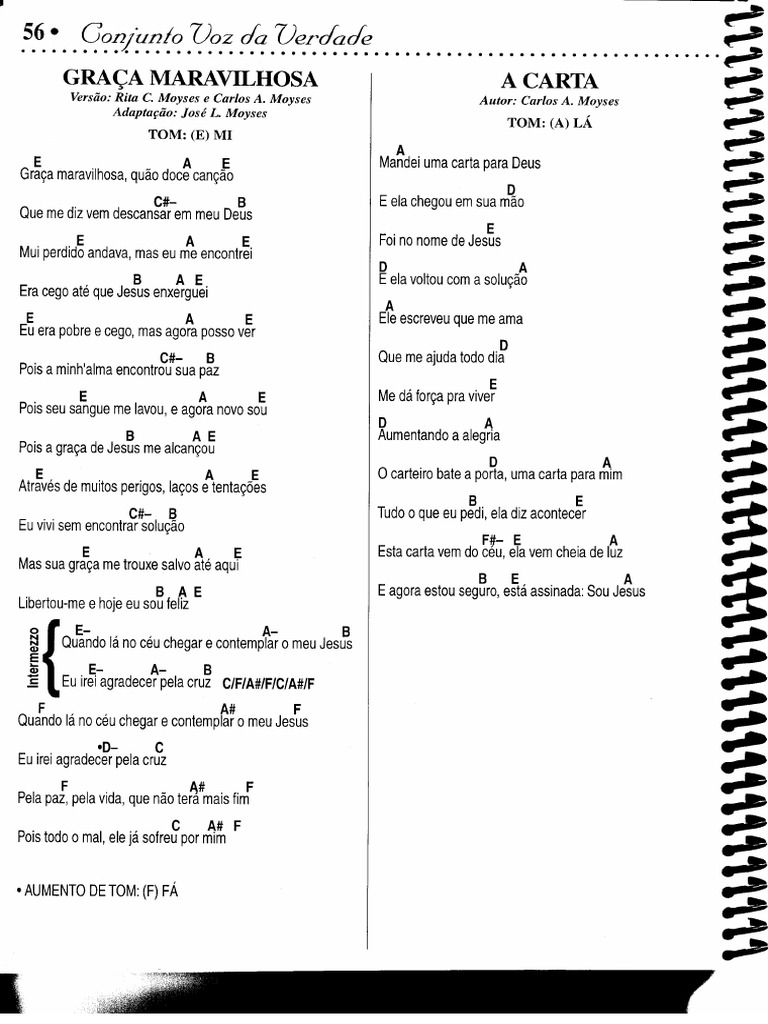 Duas Músicas de Voz Da Verdade Cifrado | PDF