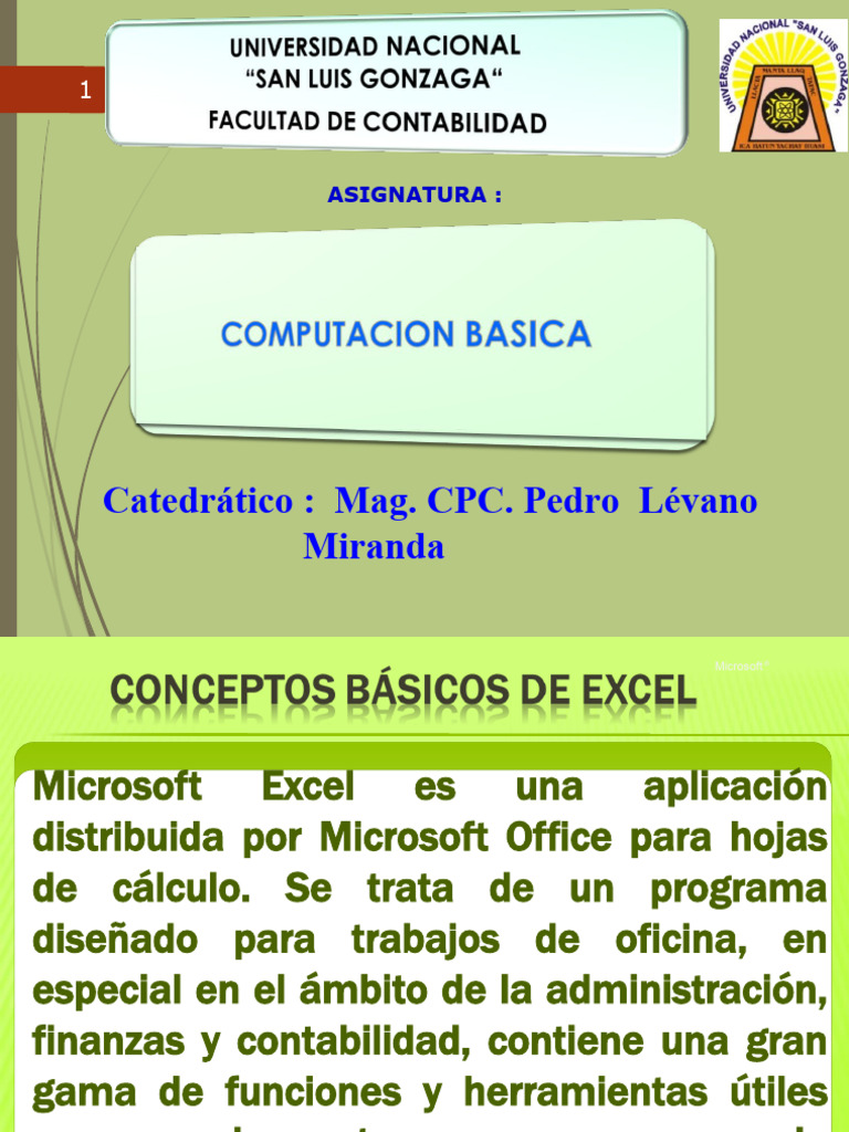 Clase Excel 2020 I | PDF | Microsoft Excel | Informática