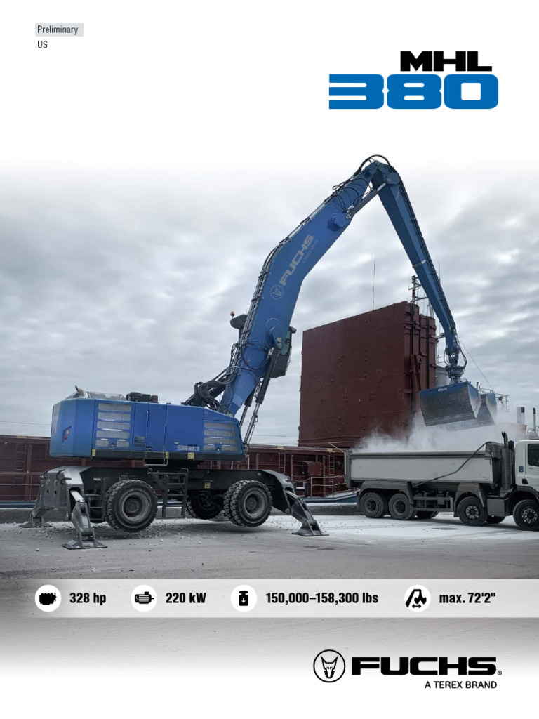 Ter 2023 042 Mhl380-f Technicaldata-Us | PDF | Truck | Brake