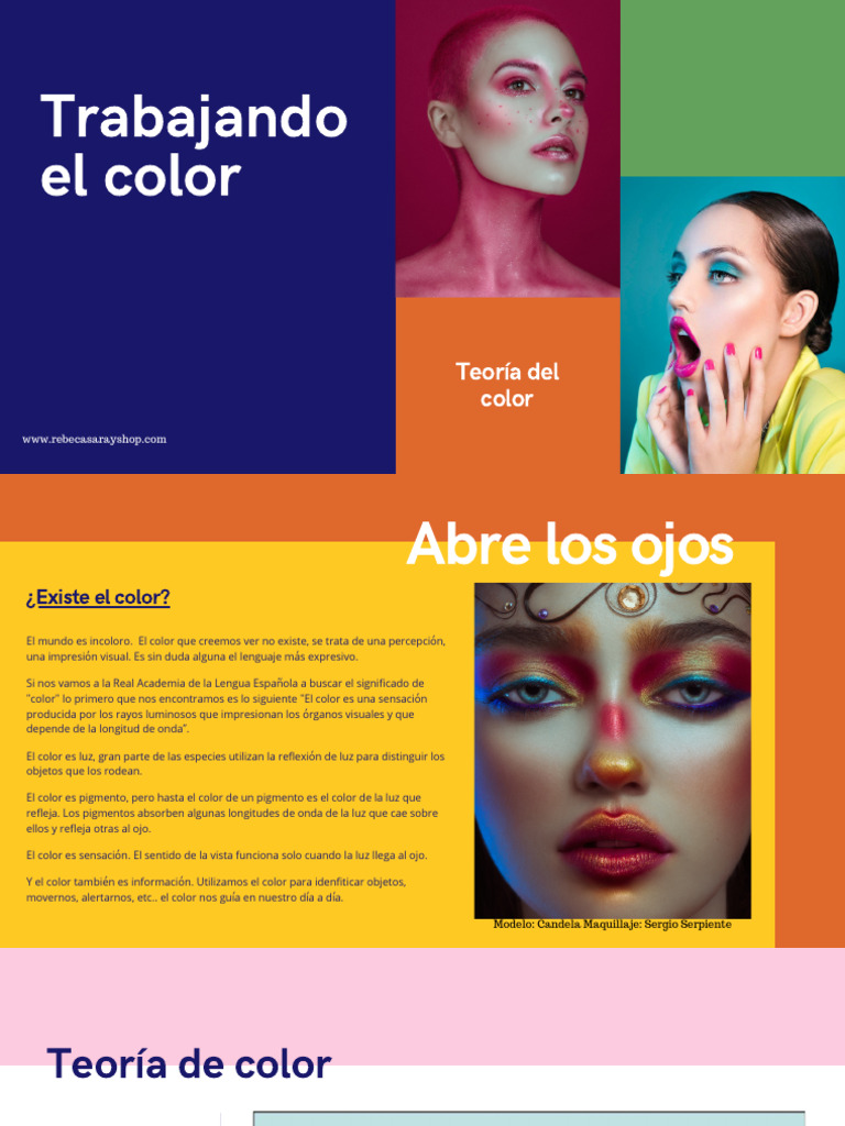 Teoría del Color en Maquillaje | PDF | Color | Amarillo